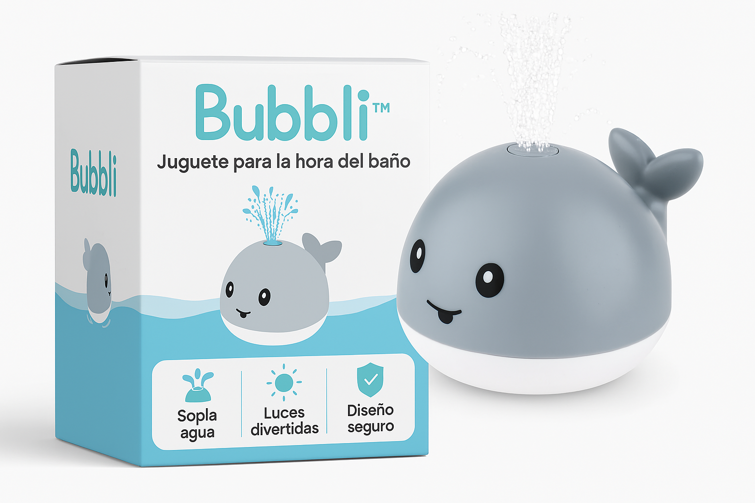 Bubbli™ | La Ballenita que Hace del Baño un Momento Mágico 🐳